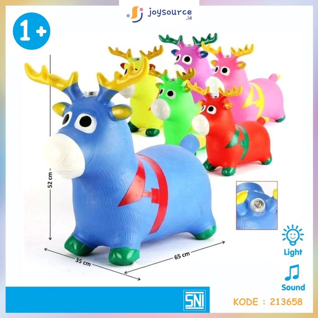 Jual ANIMAL JUMPING ANAK RUSA SAPI KARET MUSIK DAN LAMPU - ANIMAL ...