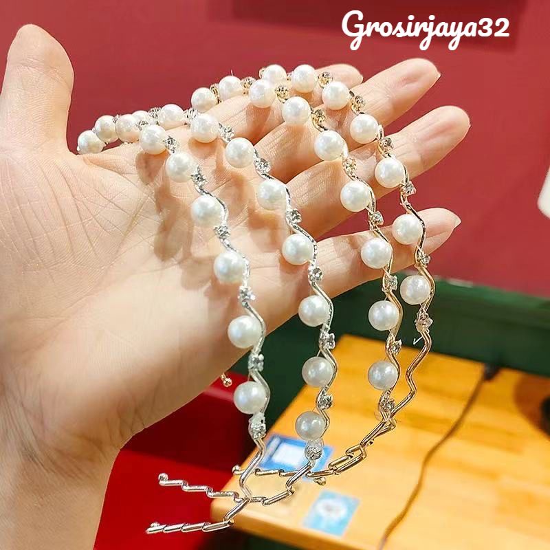 Jual (GROSIRJAYA32) BANDO CLARA MUTIARA HEADBAND BANDO KOREA BANDO ...