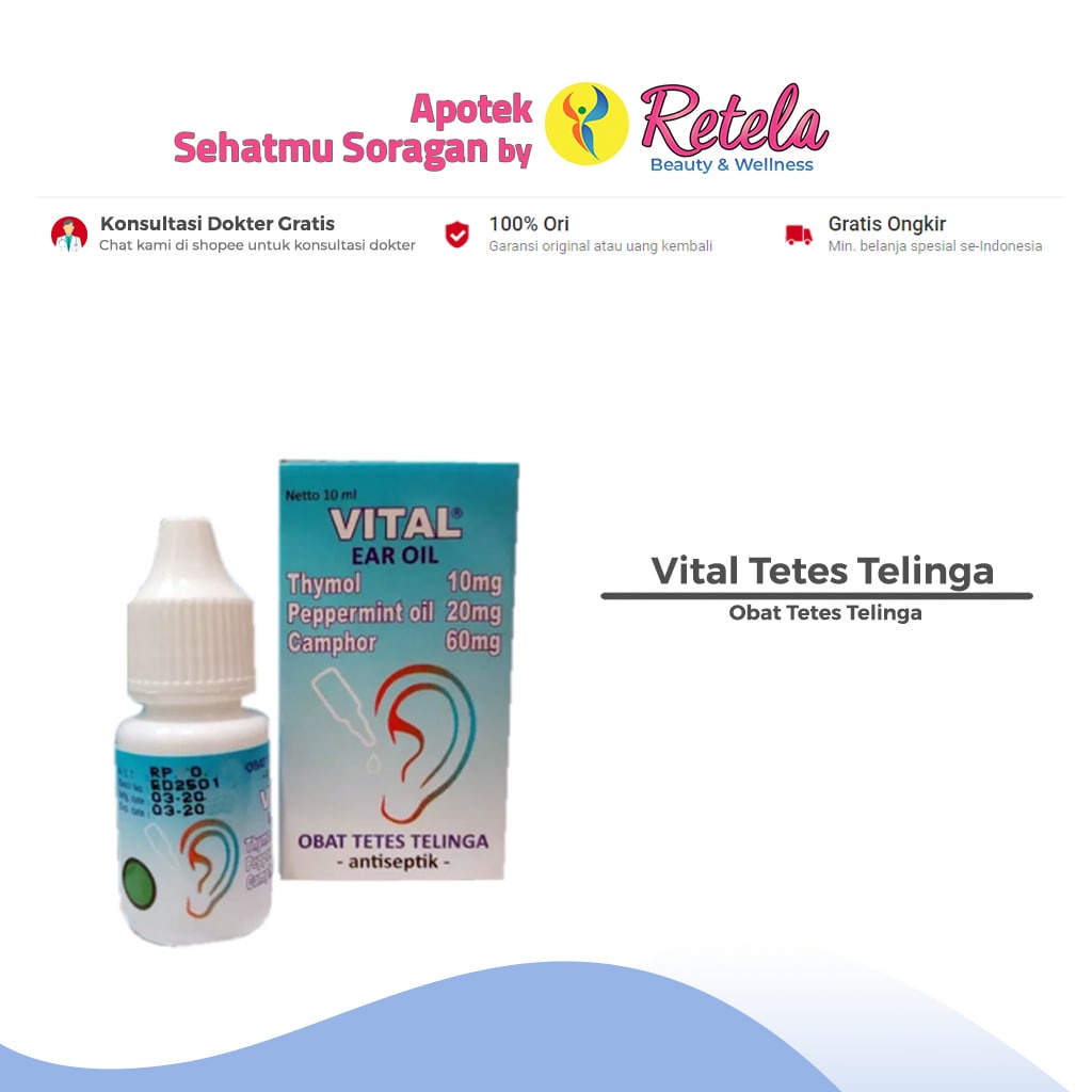 Jual VITAL EAR OIL 1 BOX 10ML | Shopee Indonesia