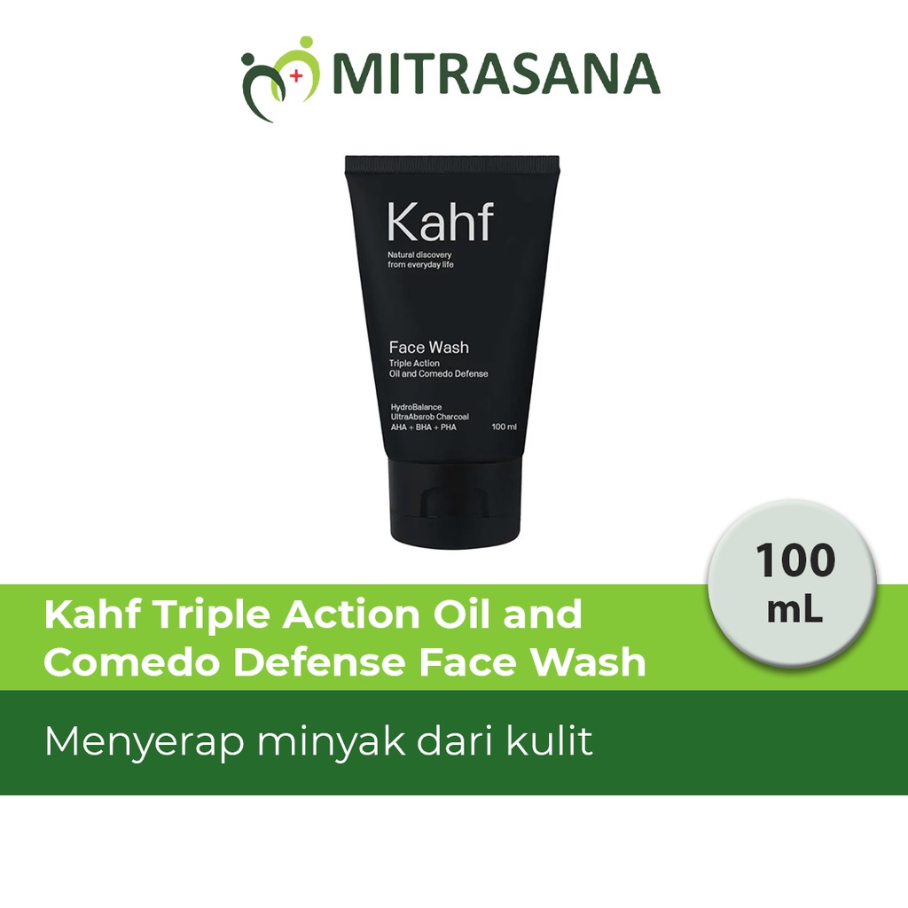 Jual Kahf Triple Action Oil and Comedo Defense Face Wash 100 ml - Sabun ...