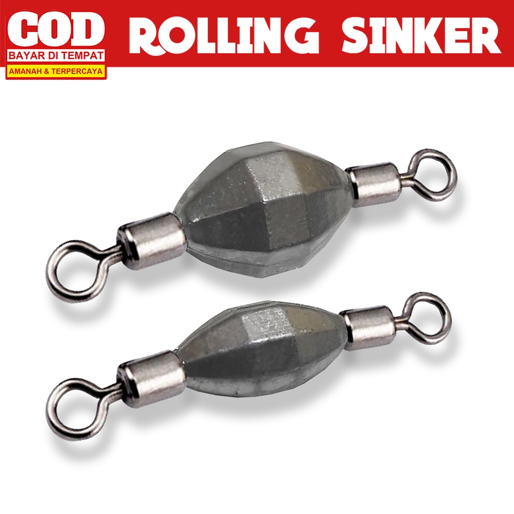Jual Sinker Bahan Timah Pemberat Rolling Game Carolina Rig Lure Rayap ...
