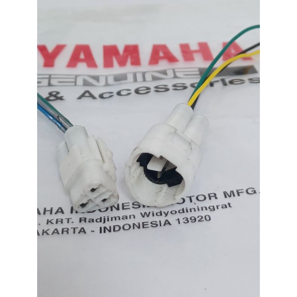 Jual soket dlc yamaha 3 pin connector male female waterproof | Shopee ...
