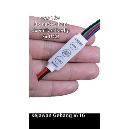 Jual modul controller lampu LED RGB 4 kabel 12-24V | Shopee Indonesia