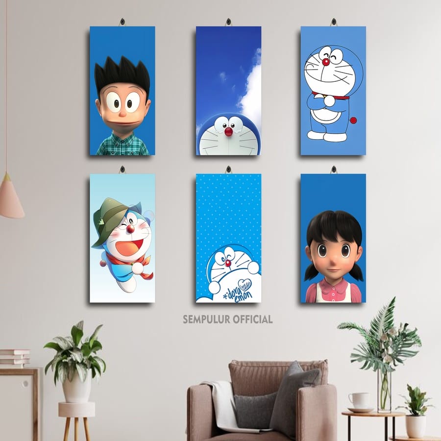 Jual 61-80 PAJANGAN RUANG KARTUN WALLPAPER DORAEMON 3D 15X30 PLAWS ...