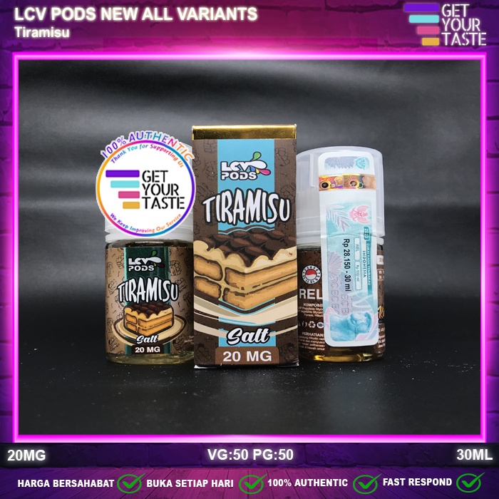 Jual Liquid LCV Pods 30ML Salt Nic by LCV Juice - Pod Friendly ...