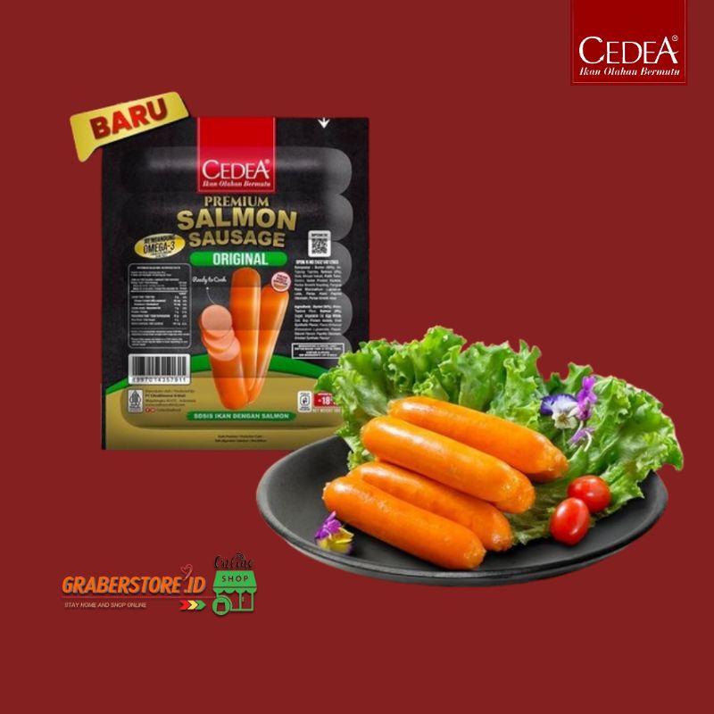 Jual Cedea Salmon Sausage Premium 390 gram cedea sosis salmon isi 6 ...