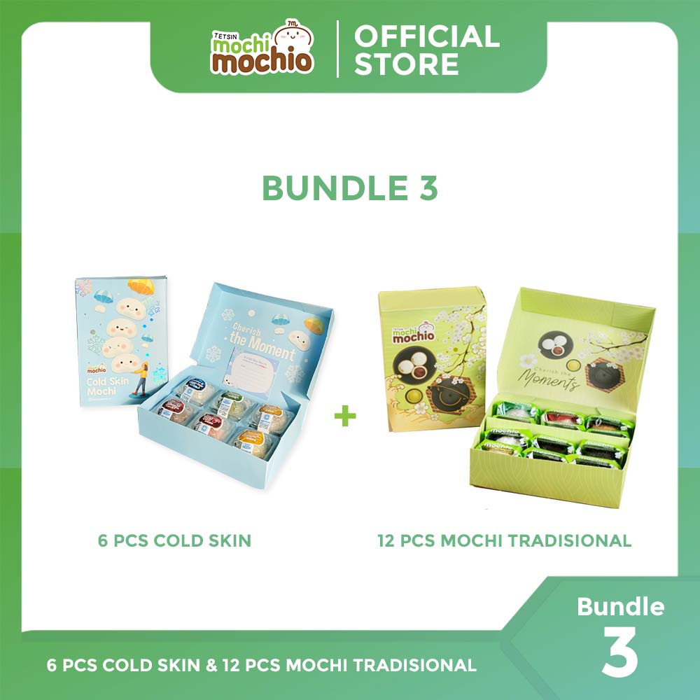 Jual Tetsin Mochi Mochio - Mochi Traditional 12 pcs & Cold Mochi 6 pcs ...