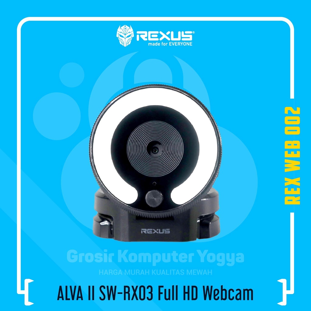 Jual Rexus ALVA II SW-RX03 Bigger Ring Light Full HD 1080P Webcam ...