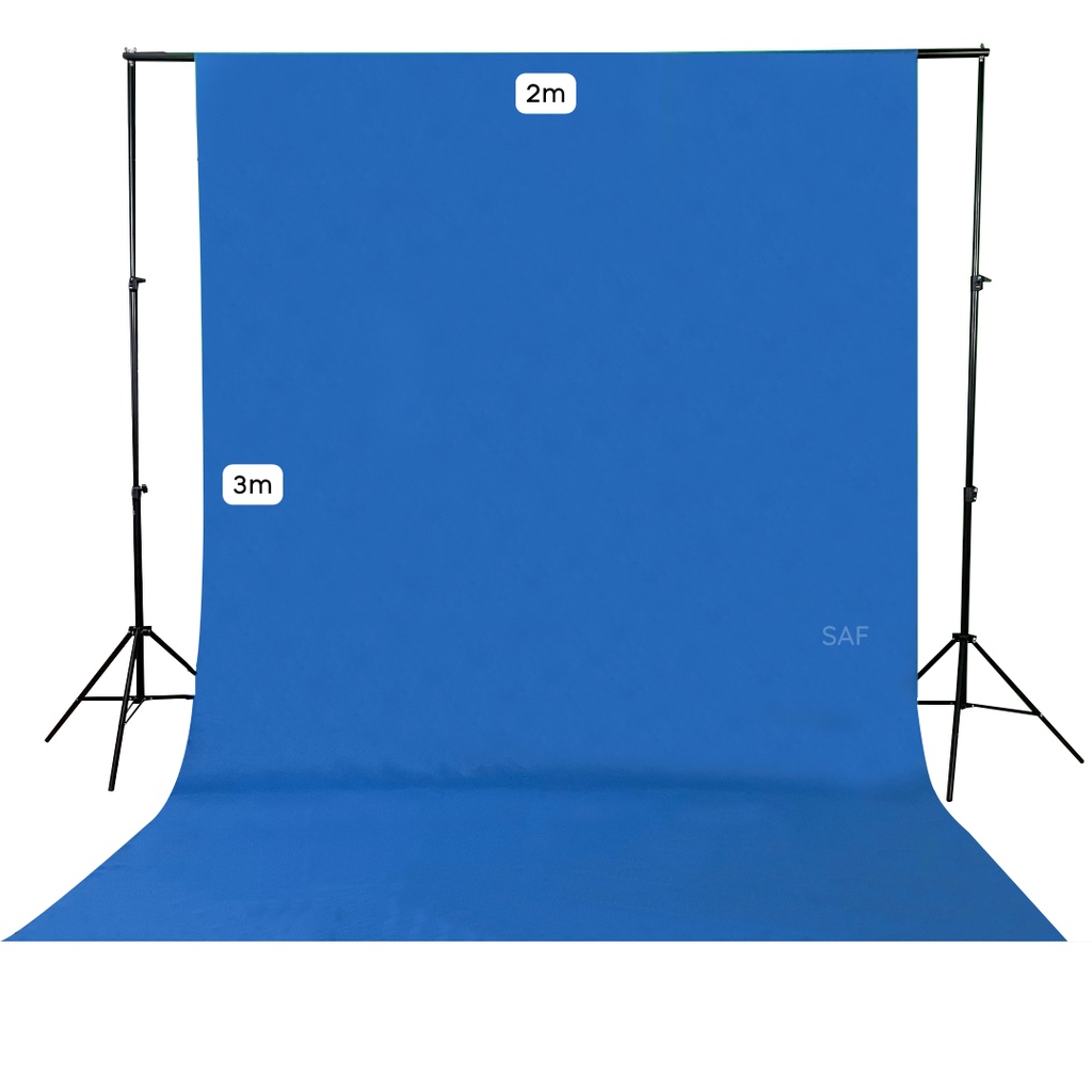 Jual SAF Paket Stand 3x2M kain Biru & Merah - Properti studio foto ...