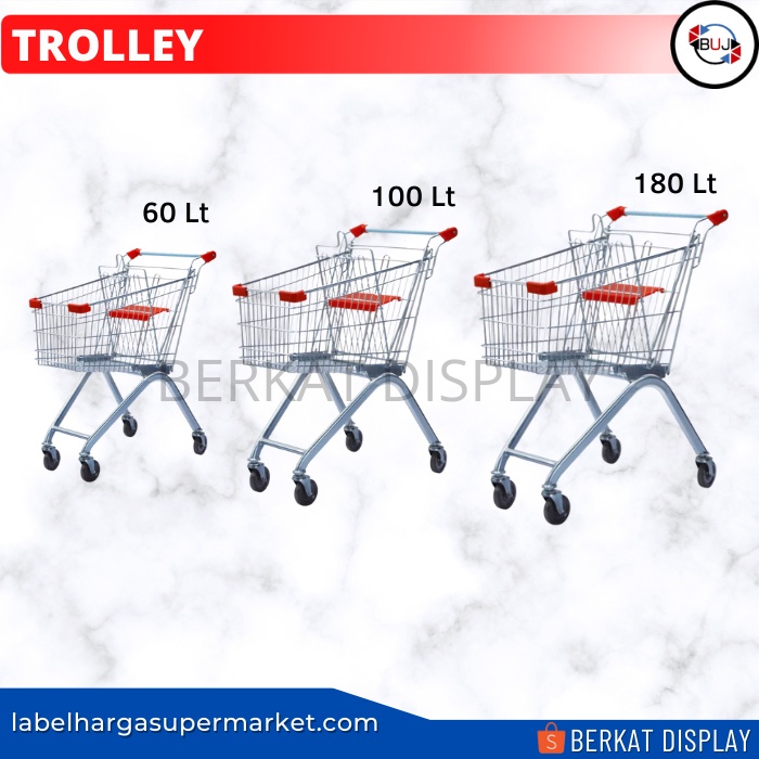 Jual TROLI BELANJA - TROLLY - TROLLEY SUPERMARKET | Shopee Indonesia