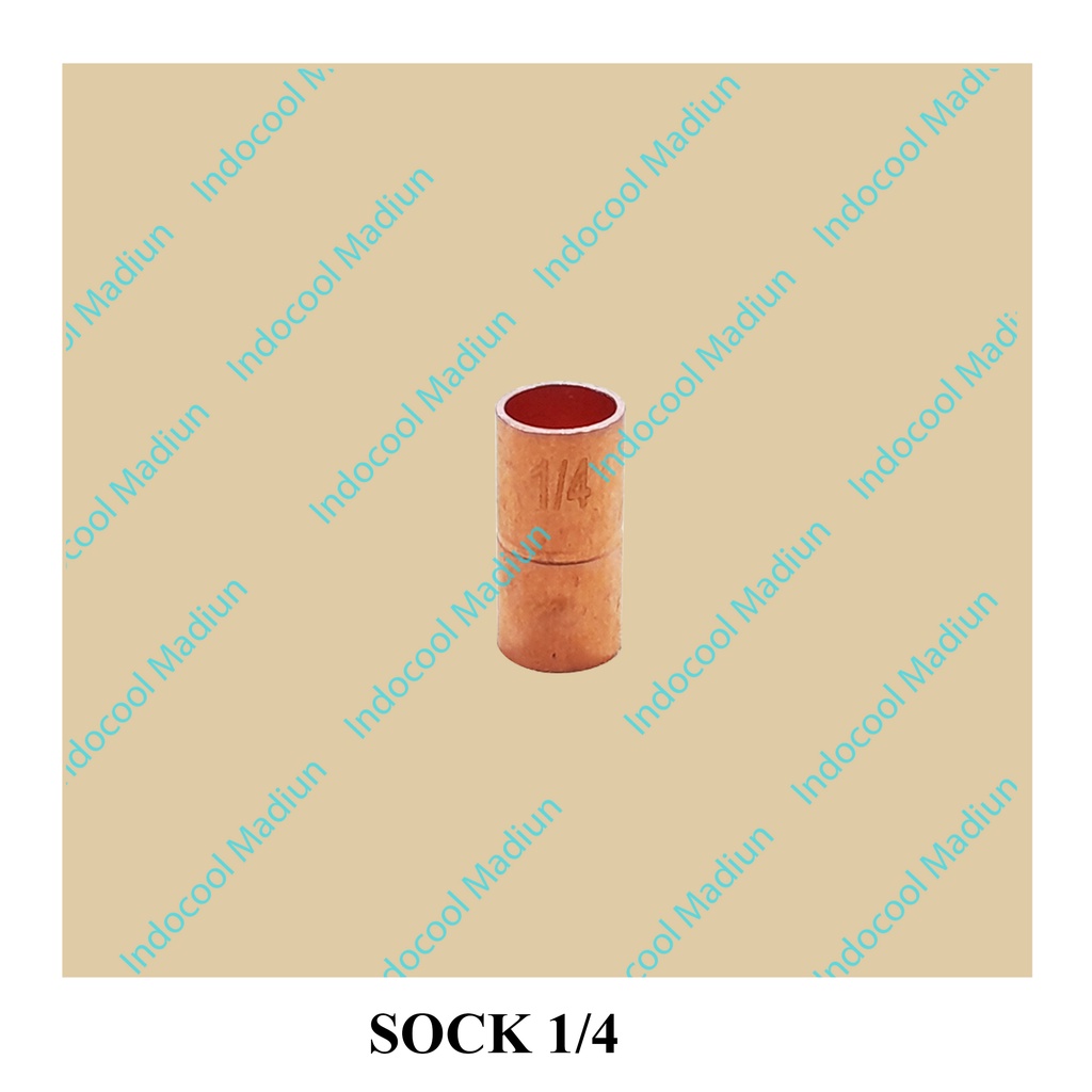 Jual SK1/4 SOCK PIPA/SAMBUNGAN PIPA AC TEMBAGA 1/4 INCH | Shopee Indonesia