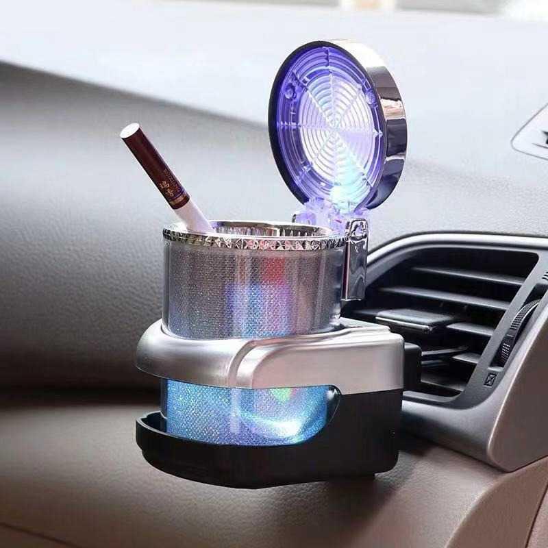 Jual Noctilucent Asbak Rokok Mobil Car Ashtray LED Light - 068 ORIGINAL ...