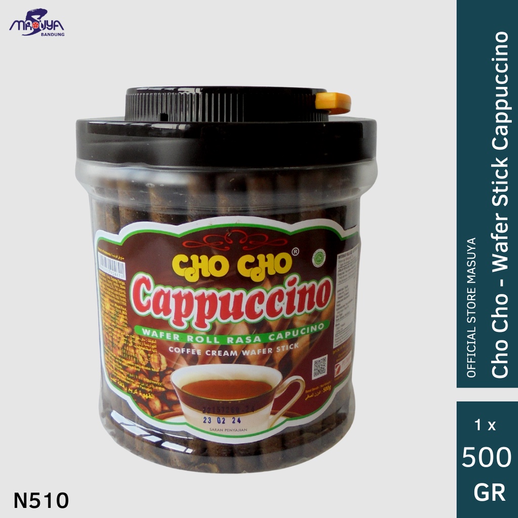Jual Cho Cho Wafer Stick Cappucino Jar 500g | Shopee Indonesia
