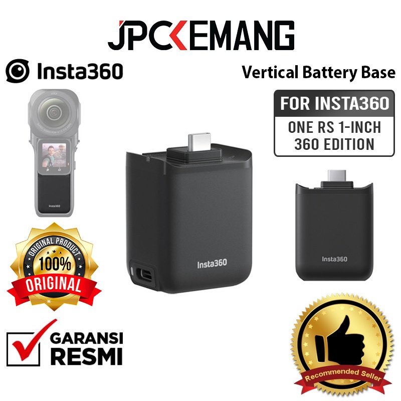 Jual Insta360 ONE RS Vertical Battery Base for 1-Inch 360 Lens Insta ...