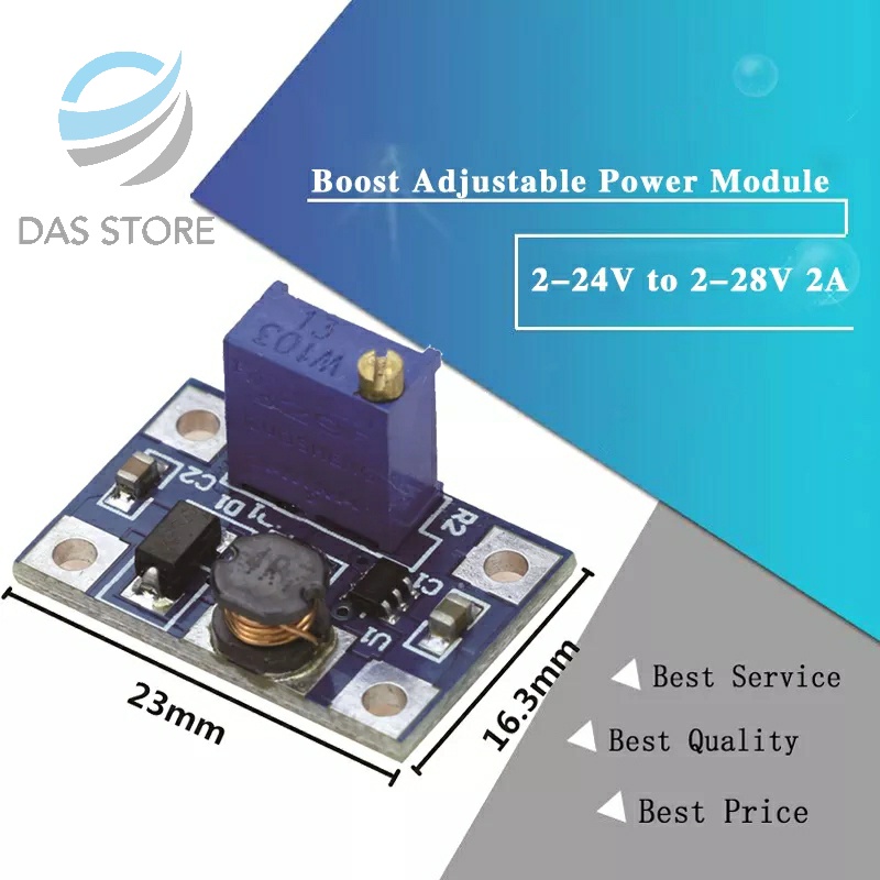 Jual Step up sx1308 sx 1308 modul step up DC 2a boost converter-sx 1308 ...