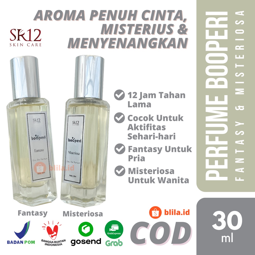 Jual SR12 Booperi Perfume Fantasy Misteriosa 30ml Eau De Parfum BPOM | Shopee Indonesia