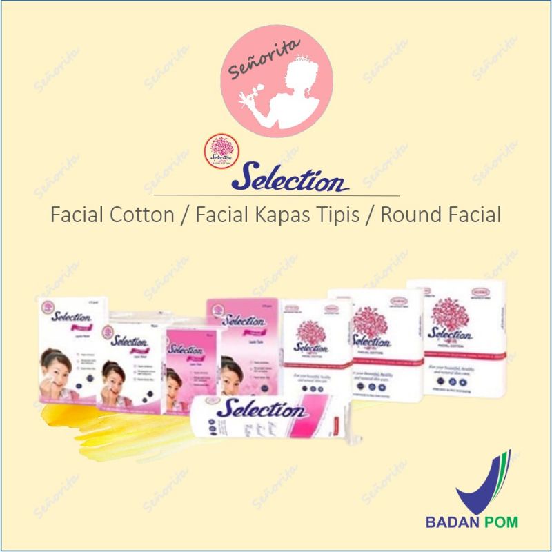 Jual SELECTION Kapas Kecantikan | Facial Cotton | SPC Tipis | Round ...