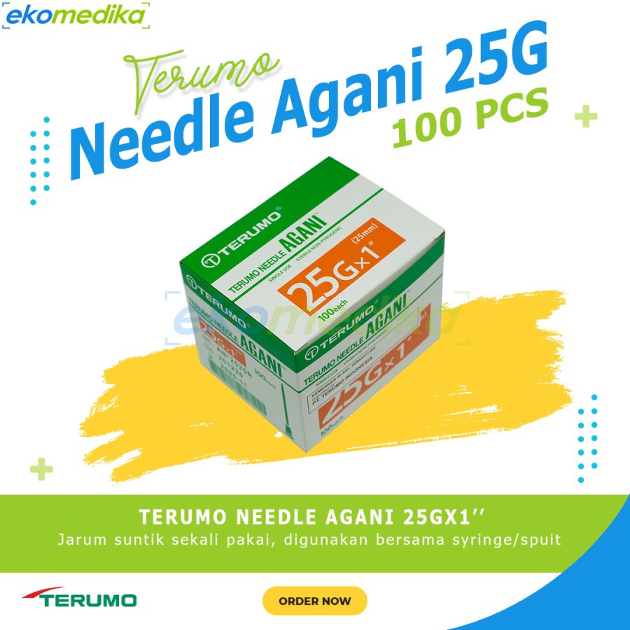 Jual Terumo Agani Needle 18g 20g 23g 24G 25g 26G 27G 30G | Shopee Indonesia