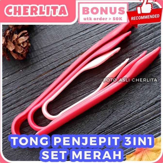 Jual Tong Penjepit Makanan 3 in 1 Pencapit Makanan Food Tong Tongs ...