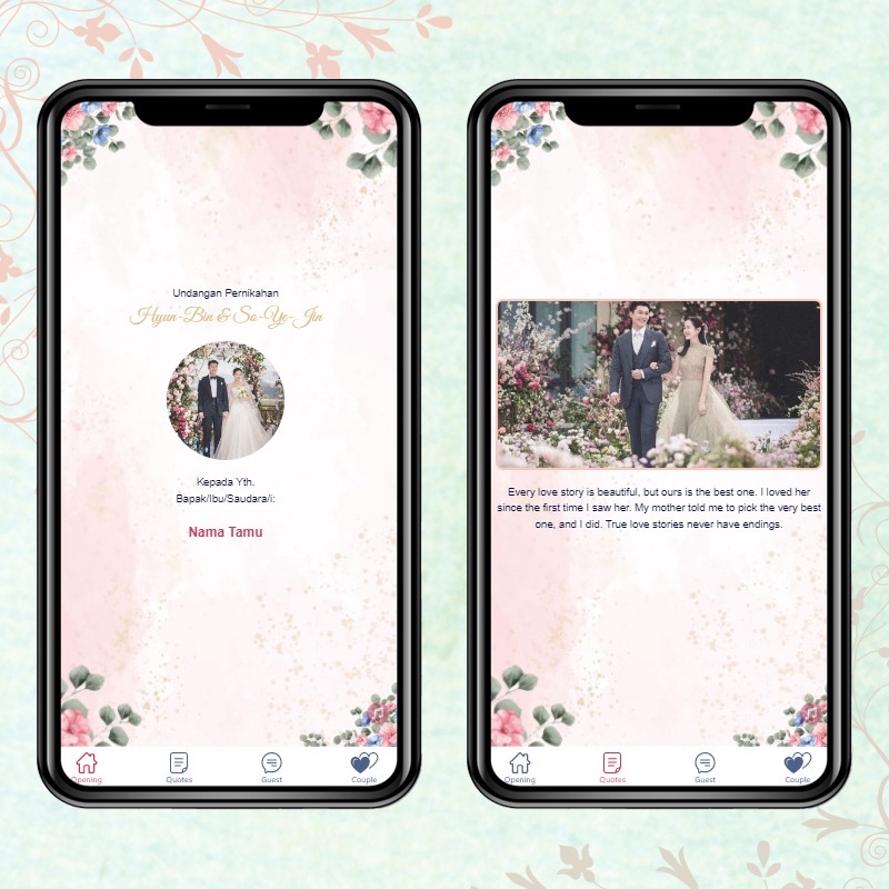 Jual Undangan Digital Pernikahan Tema Violet Ornamental Shape | Shopee ...