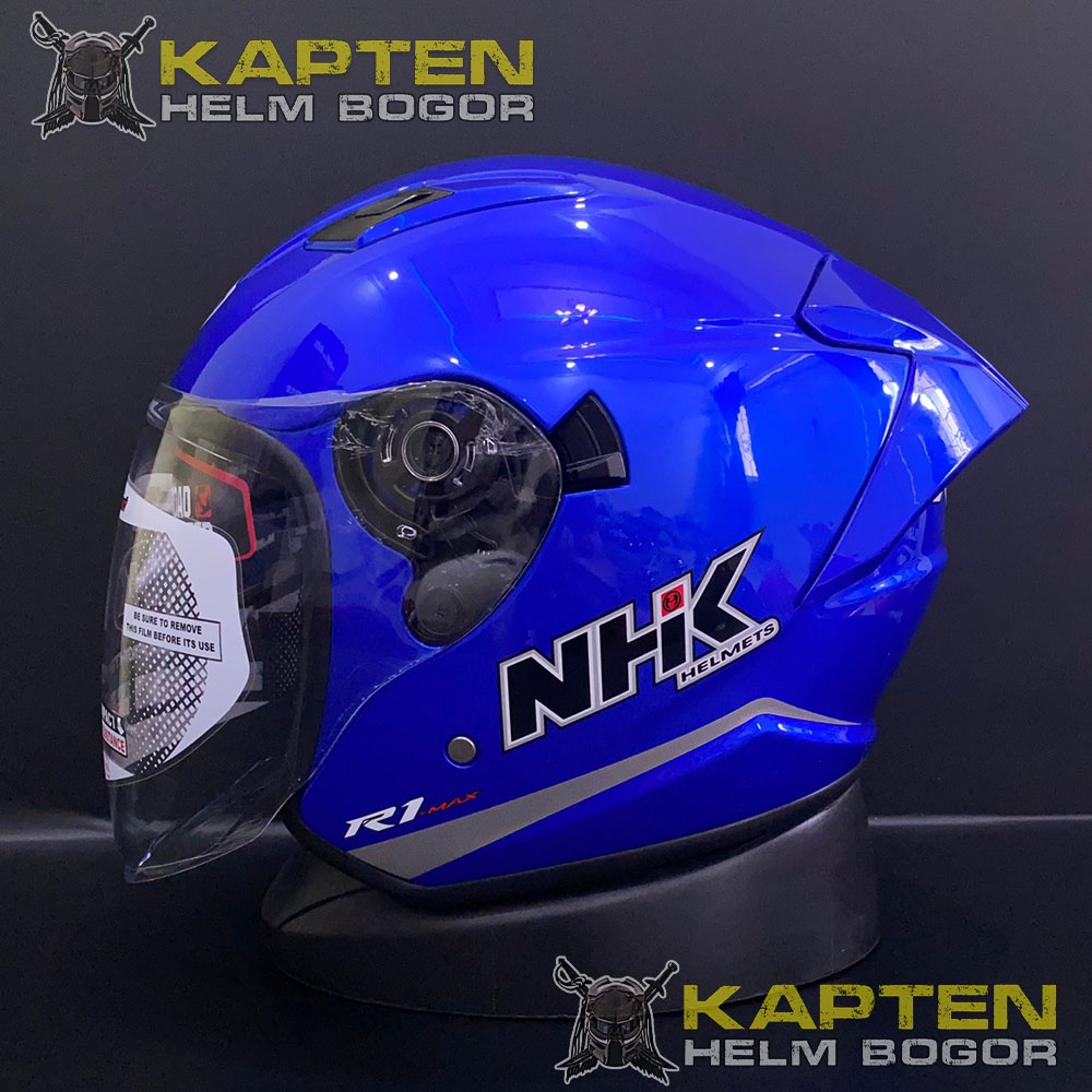 Jual Helm NHK R1 Max Candy Blue | Shopee Indonesia