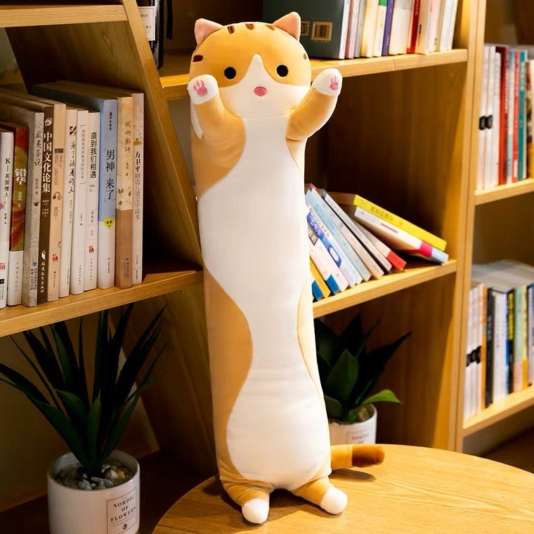 Jual Bantal Guling Kucing Boneka Tinggi 60cm Bahan Yelvo Berlabel SNI ...