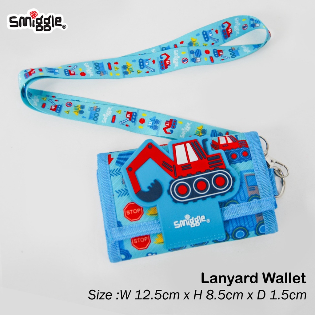 Jual (G09»] SMIGGLE wallet dompet anak lanyard/dompet lipat 3 anak tali ...