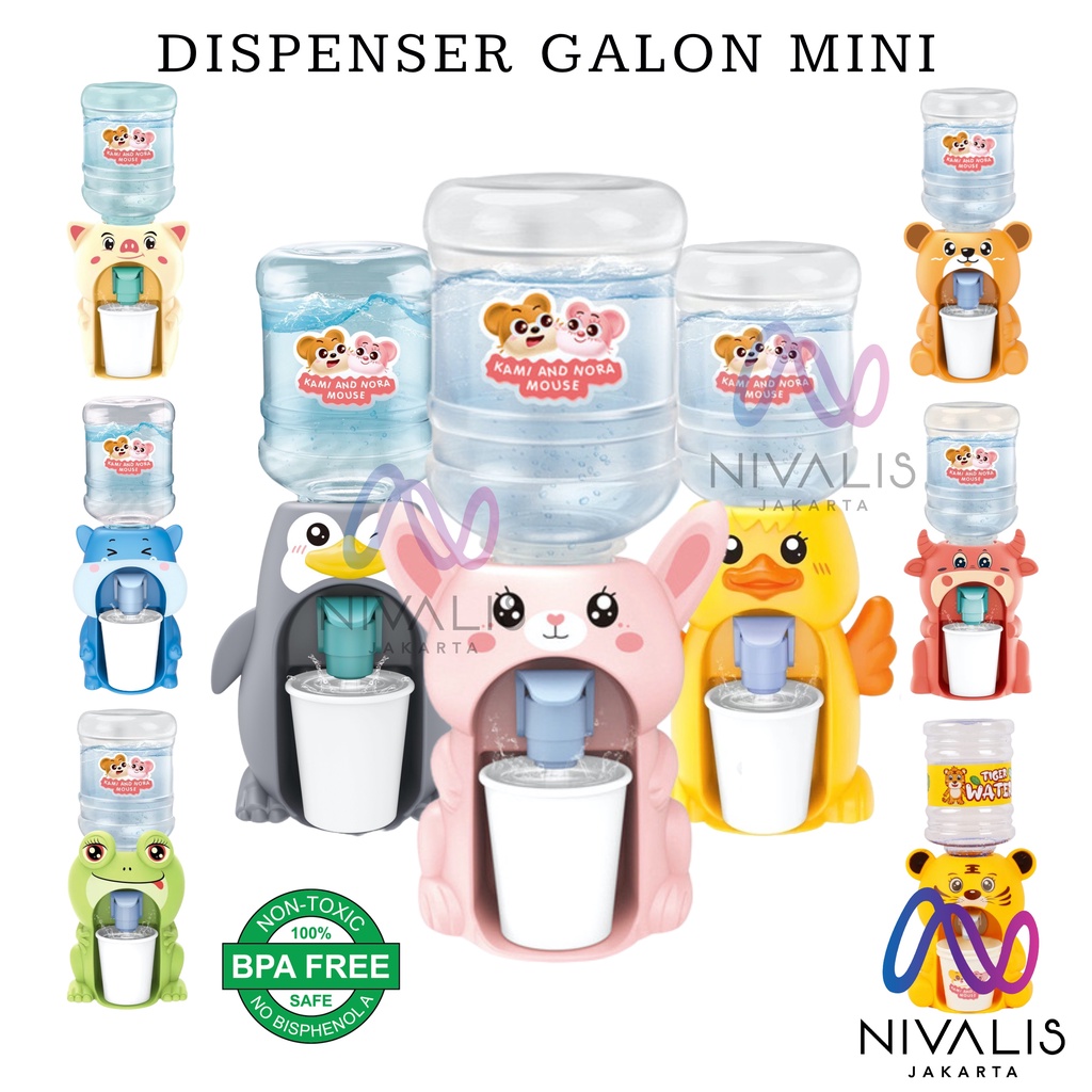 Jual NIVALIS JAKARTA DISPENSER MINI GALON AIR ANAK PORTABLE KARAKTER ...