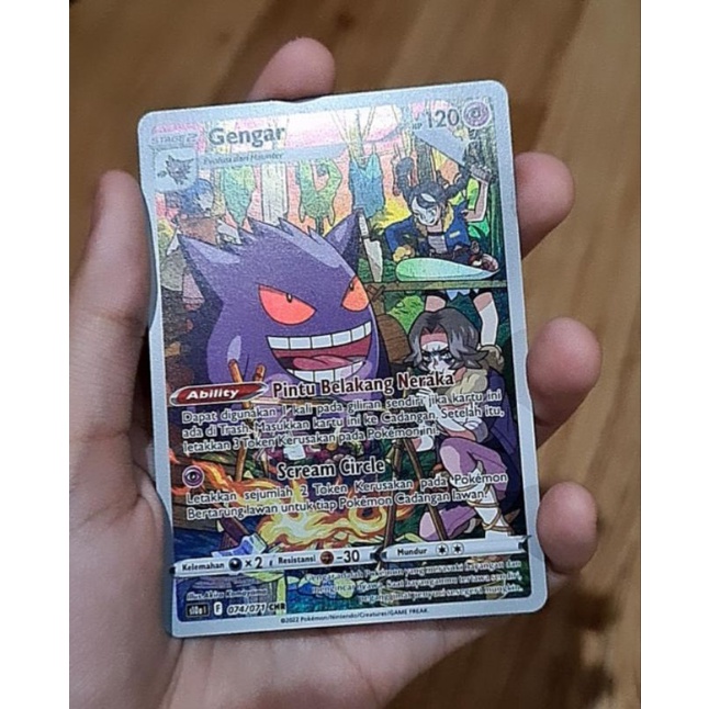 Jual Kartu pokemon Gengar 100% ori(hasil gacha) | Shopee Indonesia