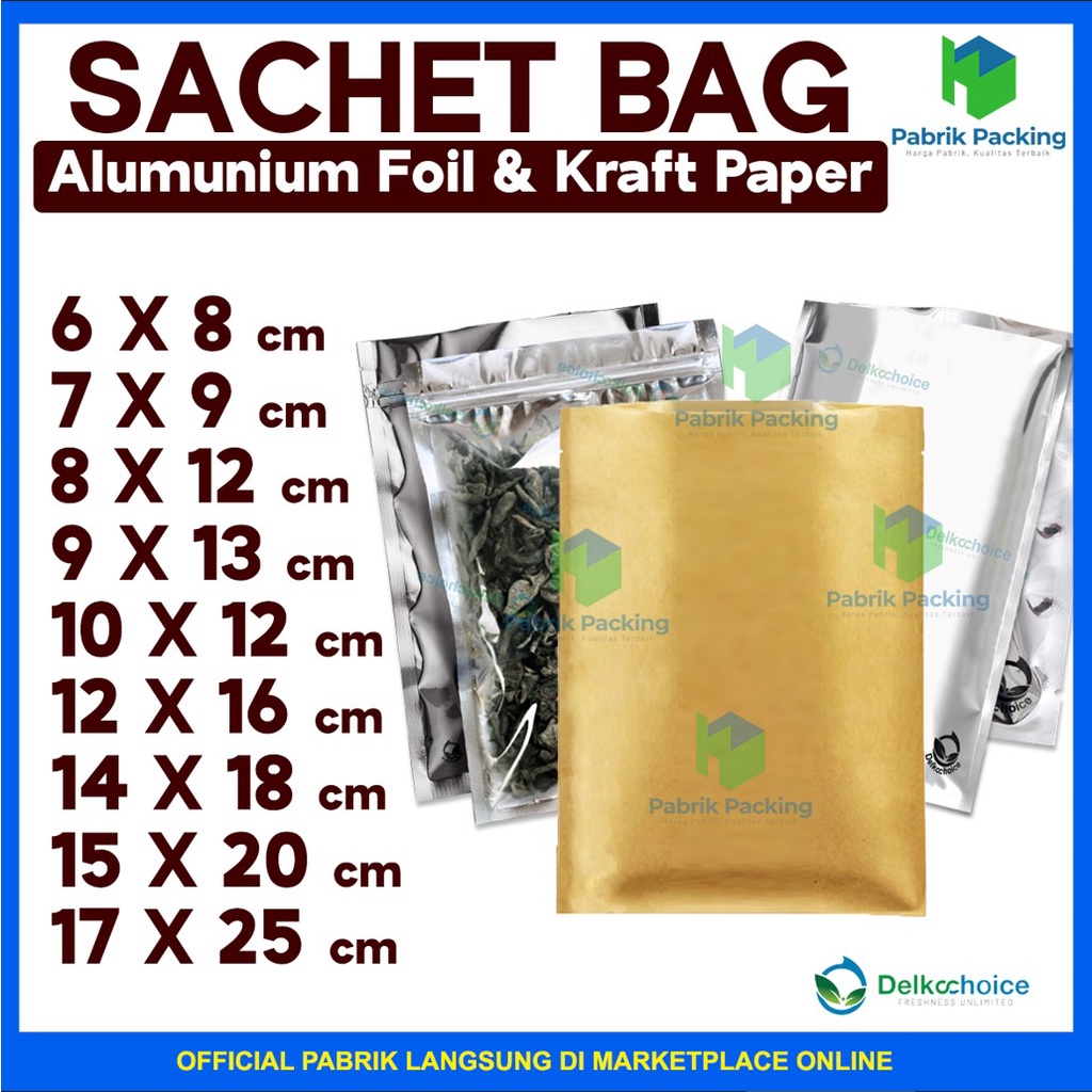 Jual Plastik Sachet Plastik Saset Alumunium Foil Delkochoice Kemasan ...