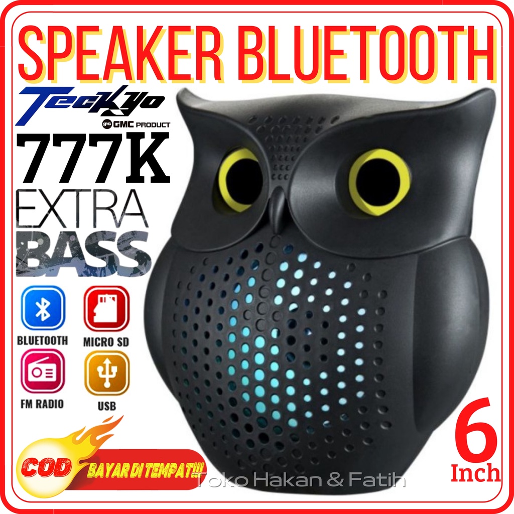 Jual Speaker Bluetooth 6 INCH Teckyo 777K Gmc Led Super Bass Usb/Fm ...