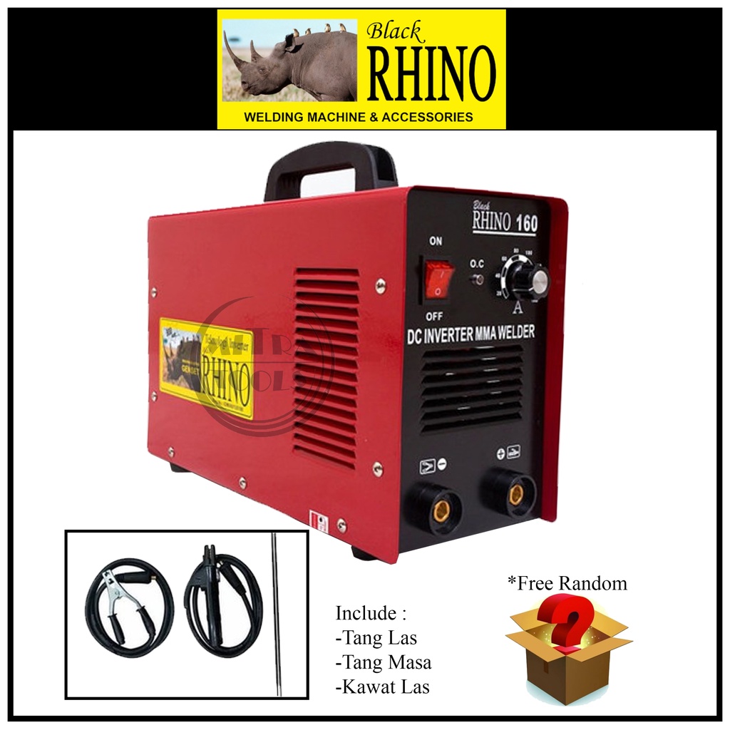 Jual RHINO Mesin Las / Travo Las Listrik Inverter MMA 160A 900Watt ...