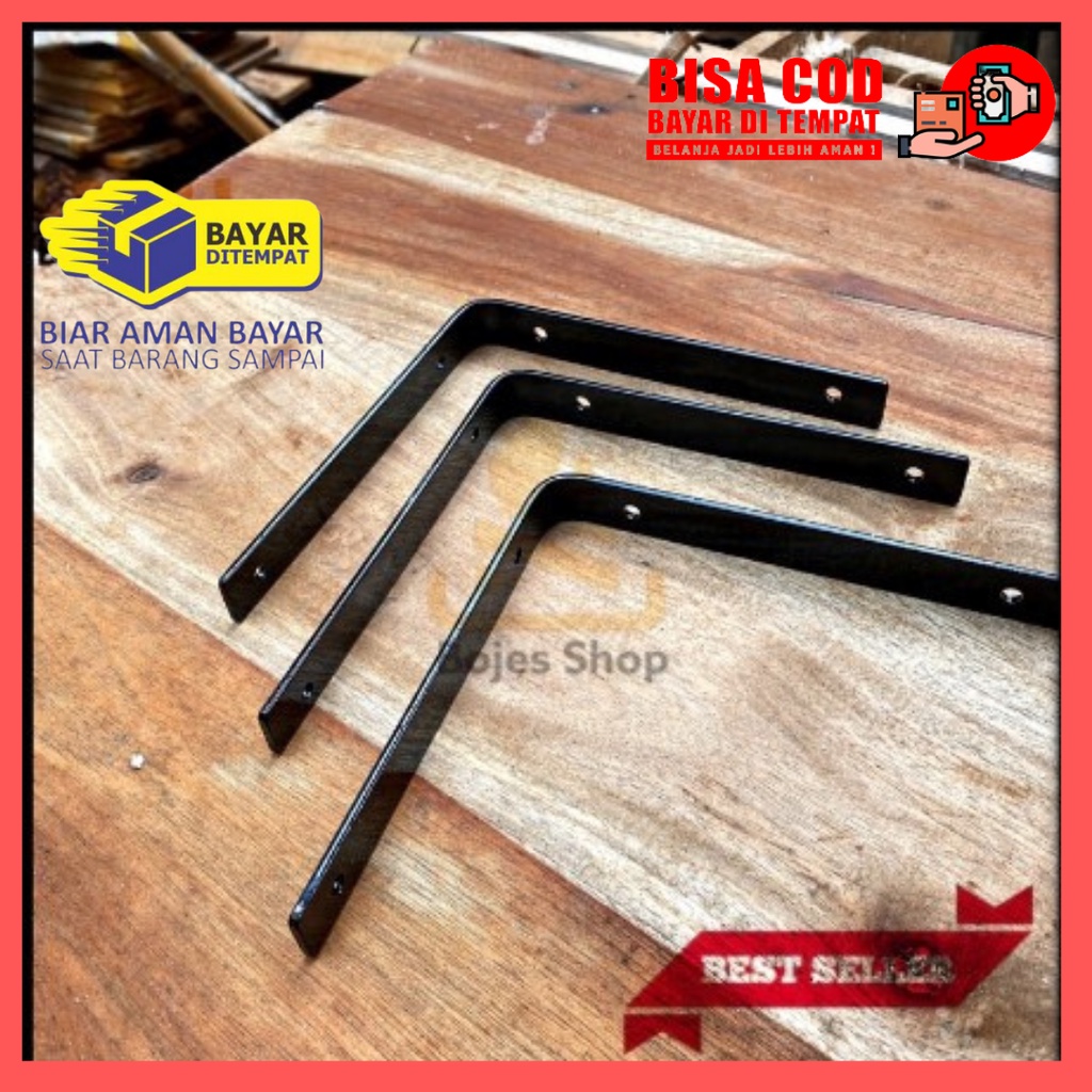 Jual Braket Siku Penyangga Papan / Bracket Siku Ambalan Rak Tempel ...