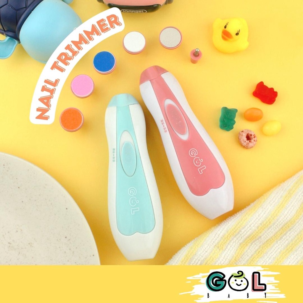 Jual GOL Baby Gunting Kuku Bayi Elektrik Electric Baby Care Set Electric Nail Trimmer Anak Bayi ...