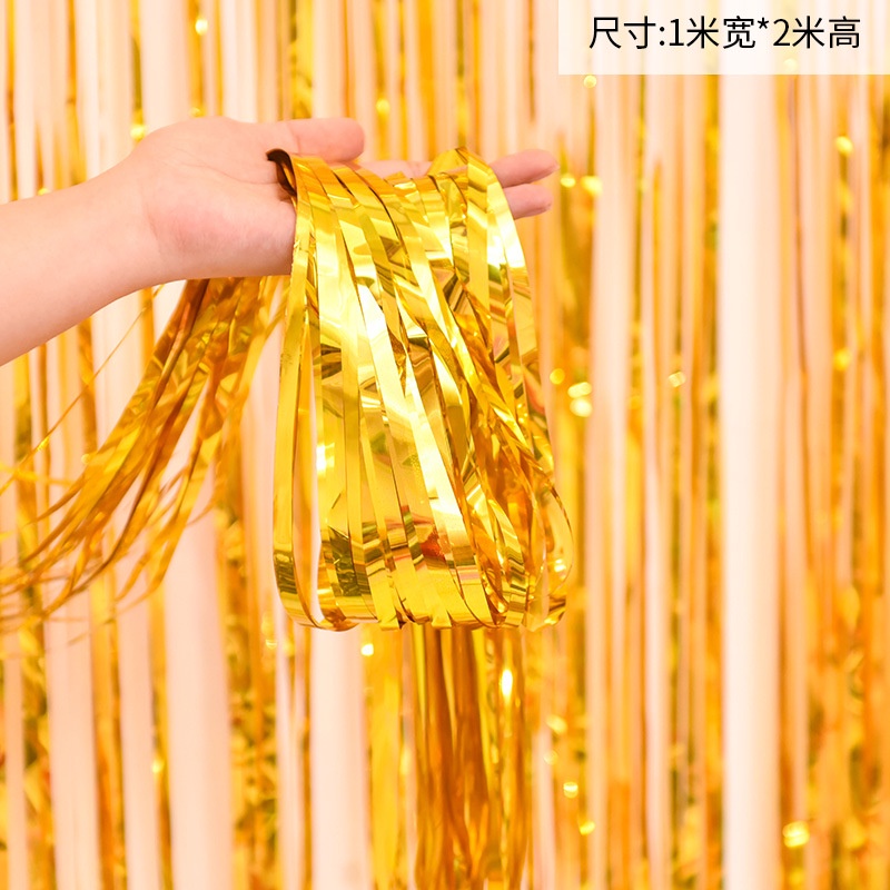 Jual TIRAI GLOSSY RUMBAI PESTA DEKORASI ULANG TAHUN IMPORT/ TIRAI ...