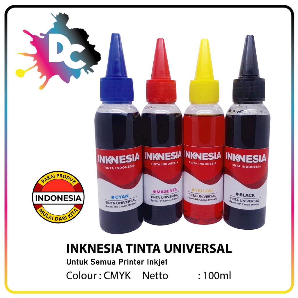 Jual Tinta Refill Universal Inknesia 100ml untuk semua tipe printer ...
