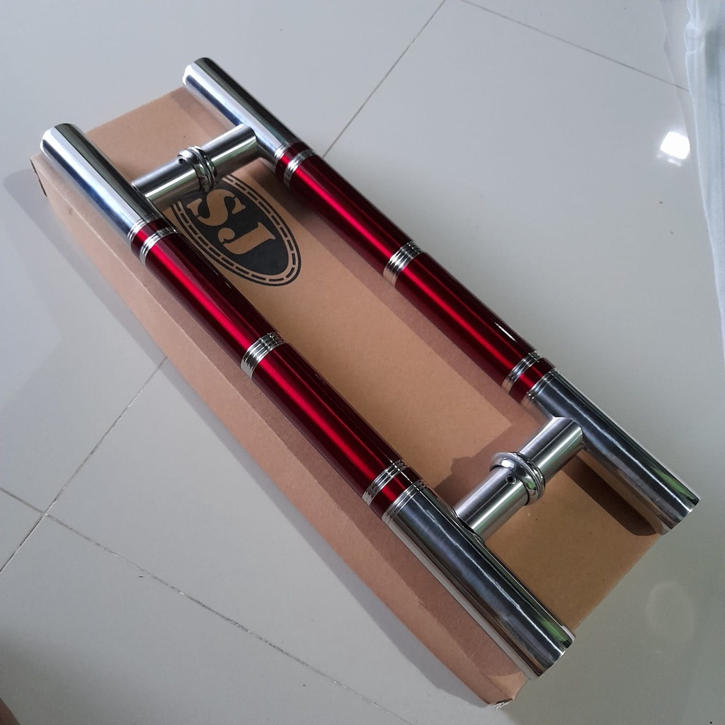 Jual handle pintu baut tembus model bulat minimalis panjang 60cm / 45cm ...