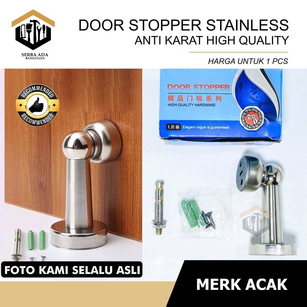 Jual Door Stop Pintu Stainless Door Stop Magnet Penahan Pintu | Shopee ...