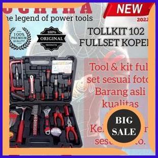 Jual perkakas tool kit full set Toolset Toolkit Toolbox box palu obeng tang uchiha ori 2ZJN23 ...