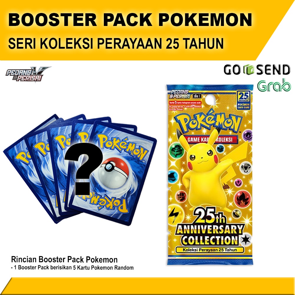 Jual BOOSTER PACK Pokemon TCG Indonesia Seri S8A - 25th Anniversary Collection - Koleksi ...