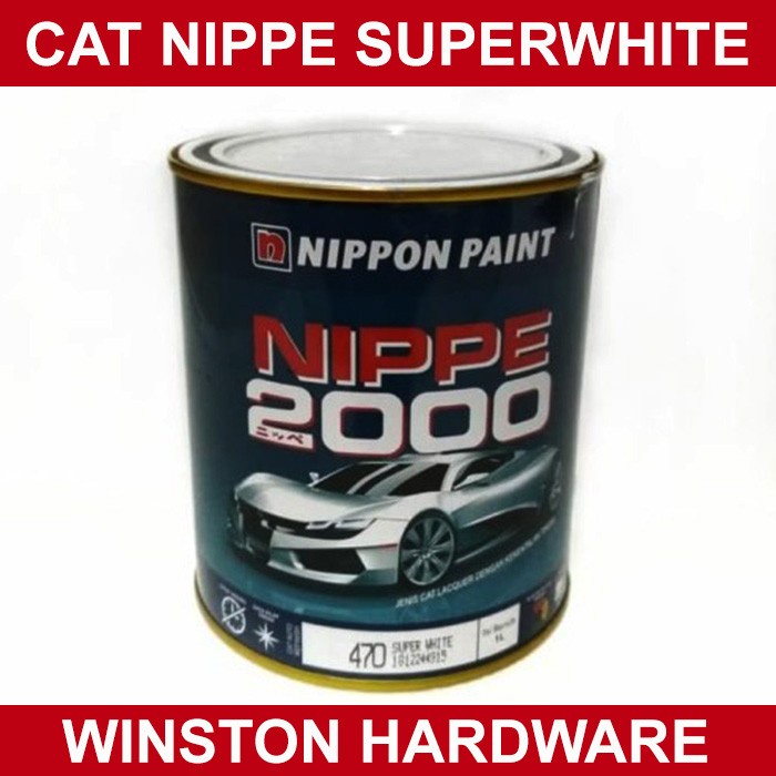 Jual Cat Duco Nippe 2000 Nippon paint 1L Super White (putih) / Matt white murah | Shopee Indonesia
