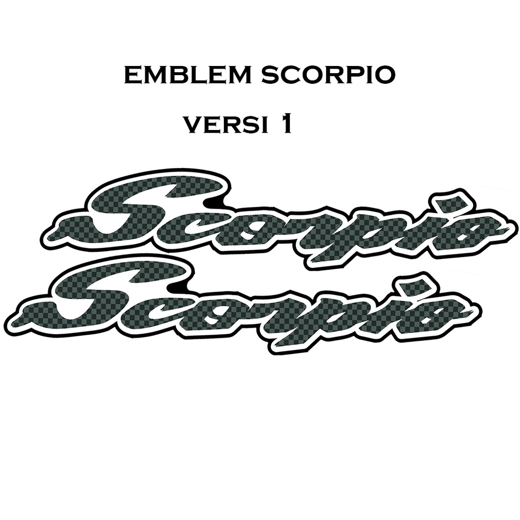 Jual emblem tulisan scorpio | Shopee Indonesia