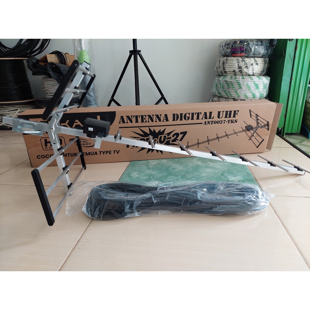 Jual Antena Outdoor Anten Digital Set Top Box Takasi UHF Analog ...