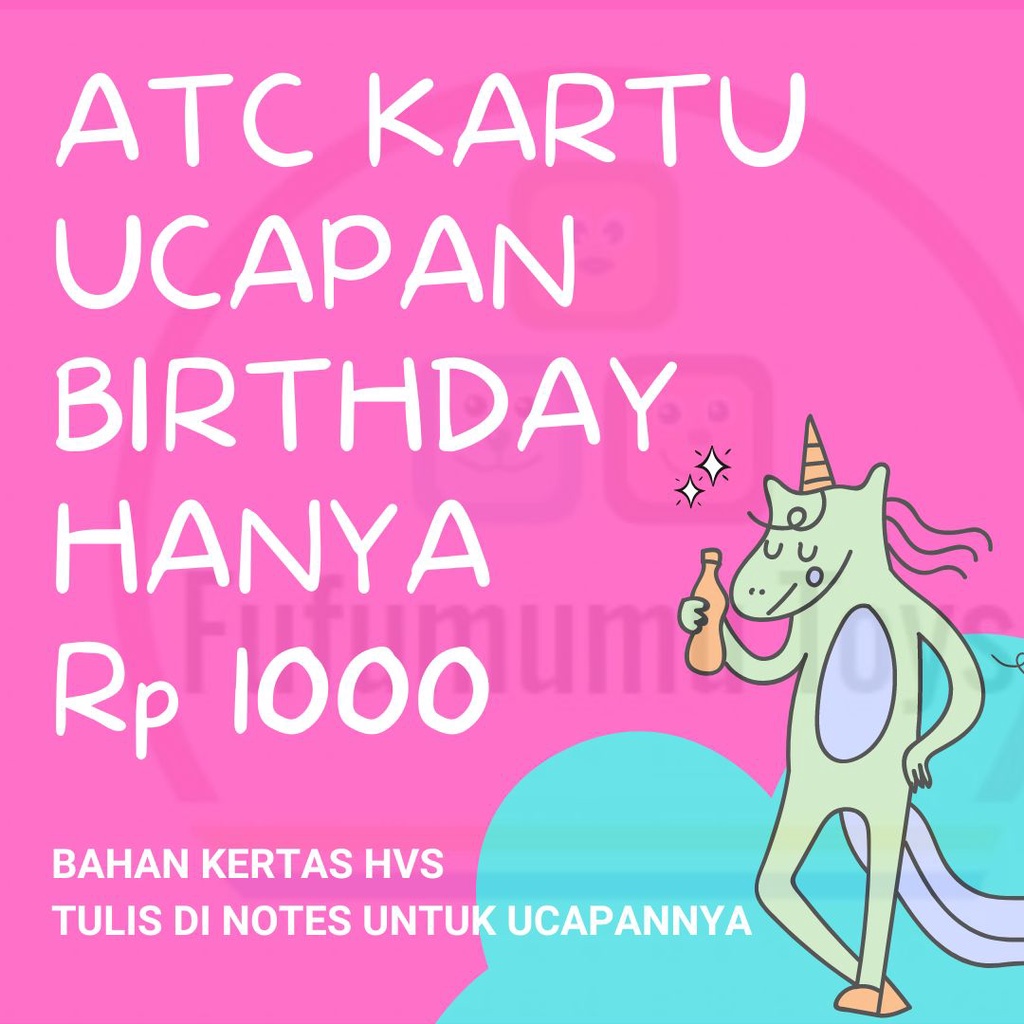 Jual Atc Kartu Ucapan untuk kado ulang tahun kelulusan naik kelas nilai ...