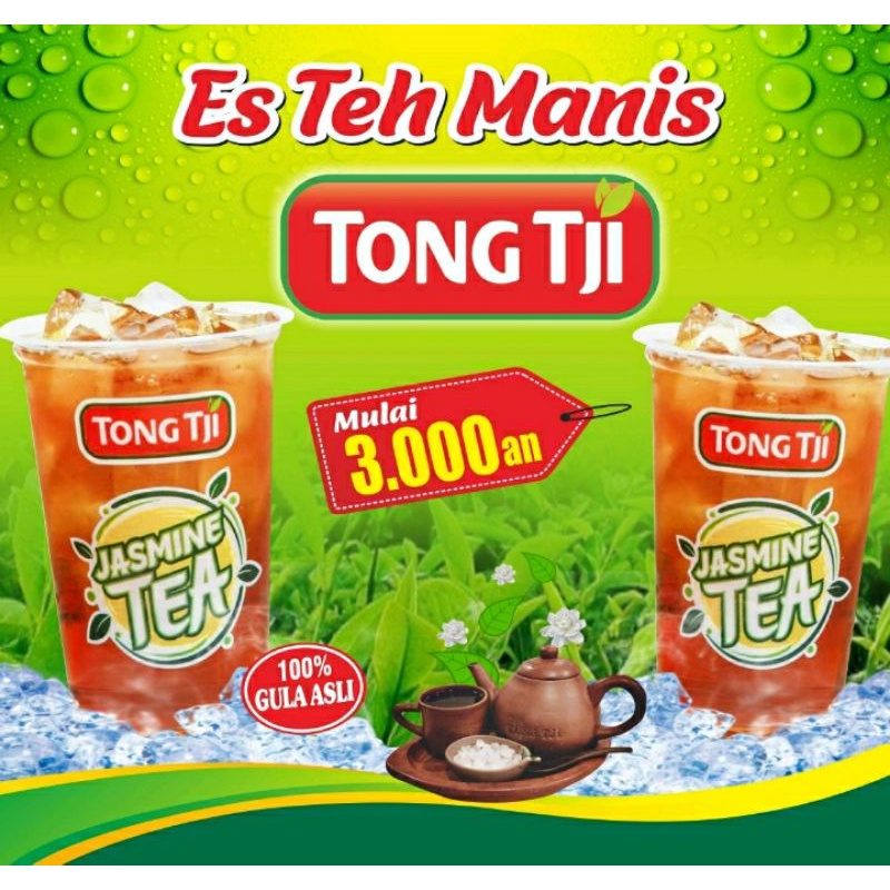 Jual SPANDUK BANNER ES TEH TONG TJI | Shopee Indonesia