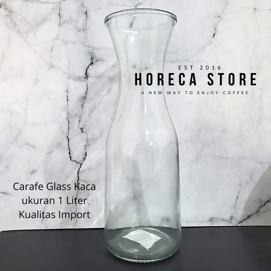 Jual Gelas Carafe 1 liter / Botol Karaf Tinggi Kualitas Ekspor / Coffee ...