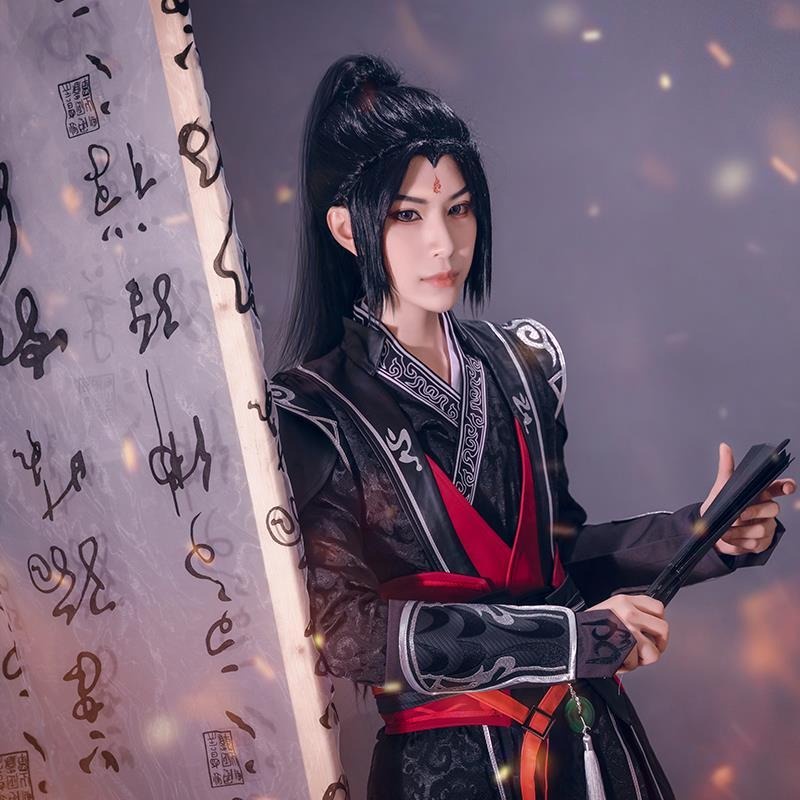 Jual Luo Glacier Cos Costume Scum Villain Self-Rescue System Cosplay Tianmo Full Set Wig Han ...