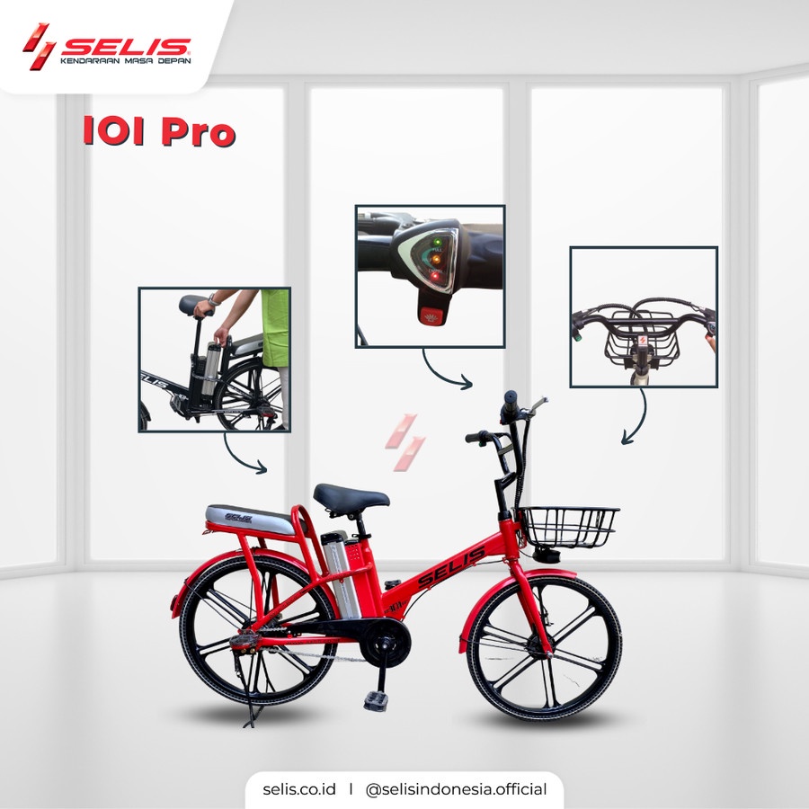 Jual Sepeda Listrik Selis Tipe IOI PRO | Shopee Indonesia