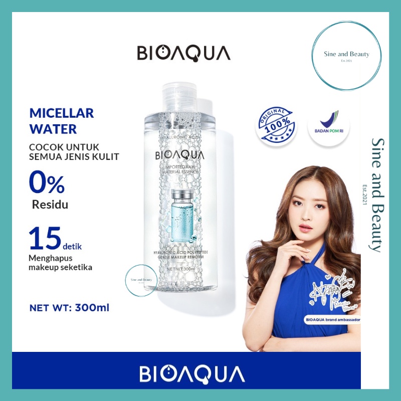 Jual BIOAQUA Micellar Water Makeup Remover Hyaluronic Acid Polypeptide ...