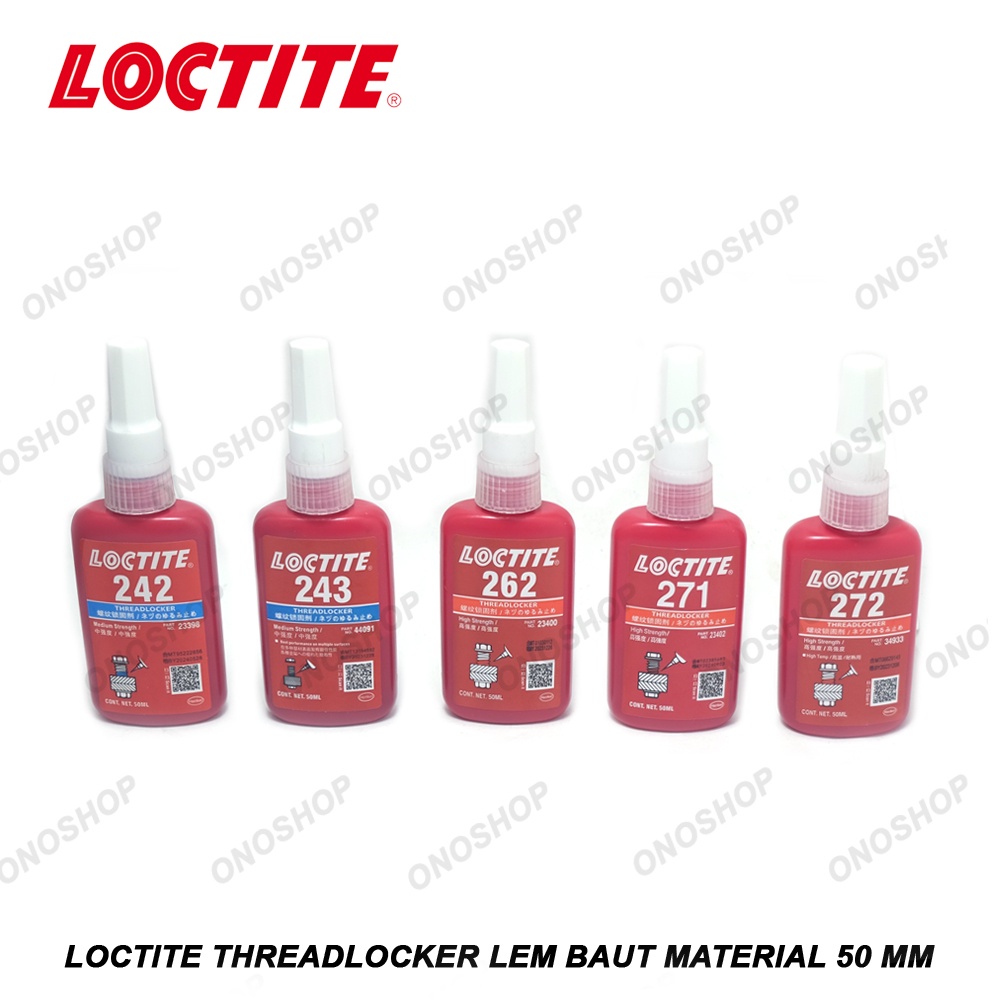 Jual Loctite Threadlocker Lem Baut Material 50 mm | Shopee Indonesia